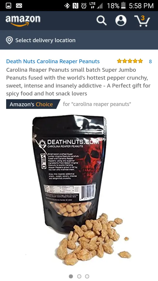 Mild Carolina Reaper Peanuts – Death Nuts
