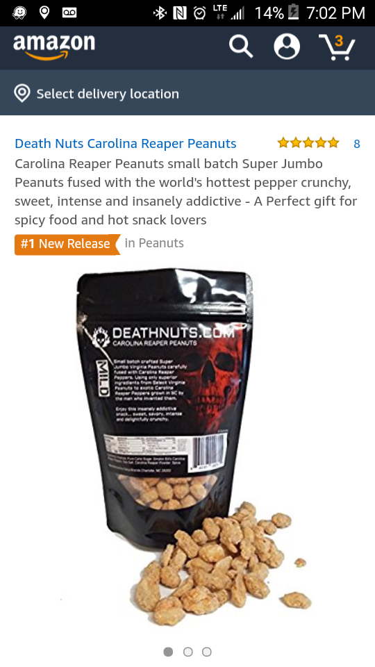 Mild Carolina Reaper Peanuts – Death Nuts